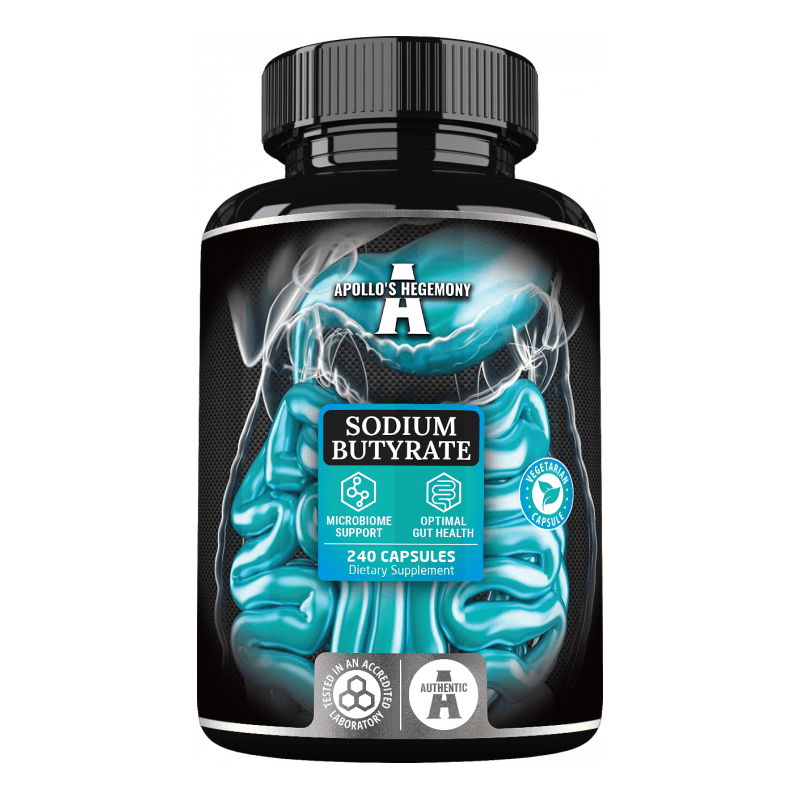Sodium butyrat 580 mg 240 kaps APOLLO'S HEGEMONY - Glow Naturals